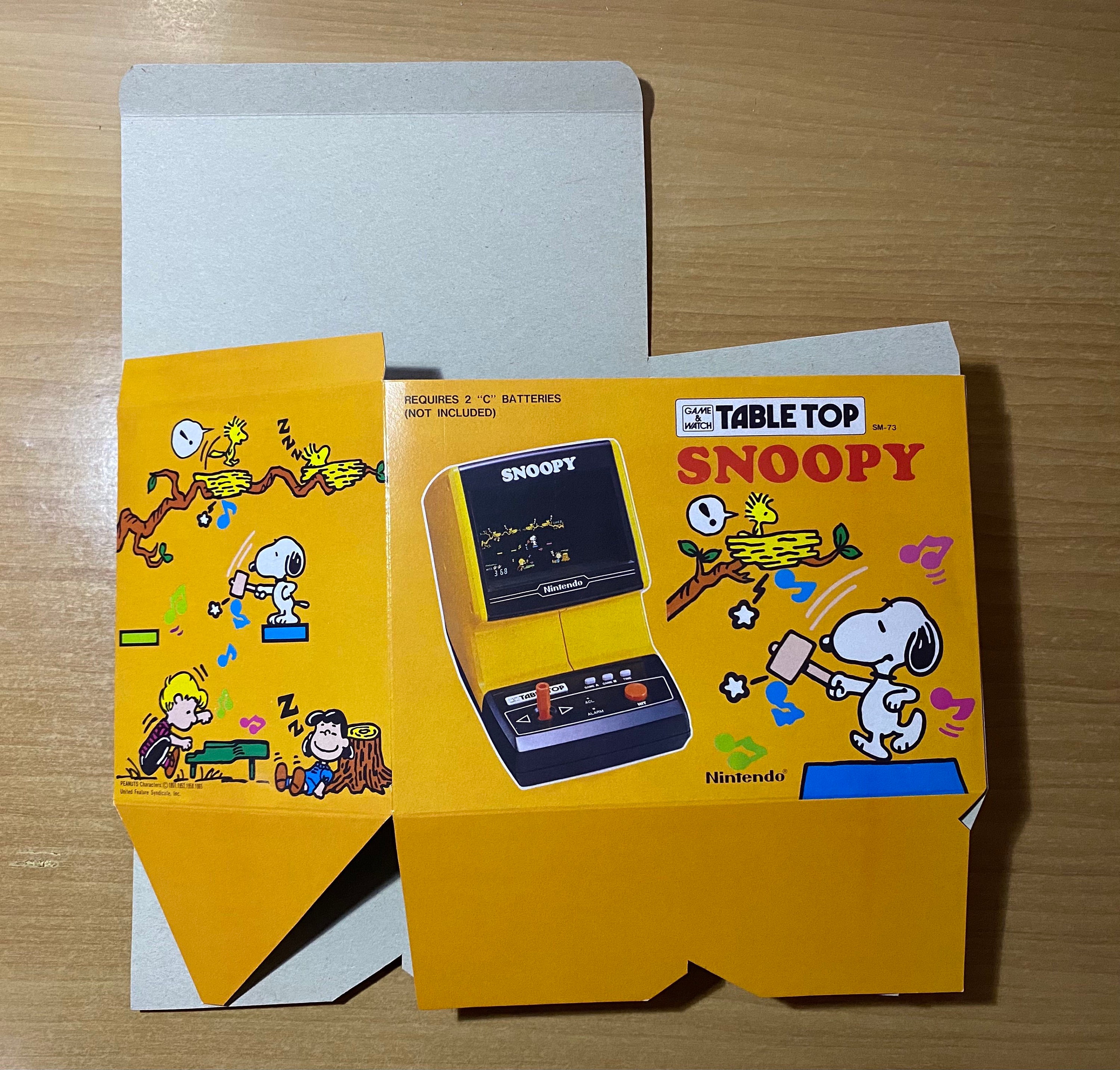 SNOOPY TABLE TOP Reproduced Replacement Box Case High - Etsy