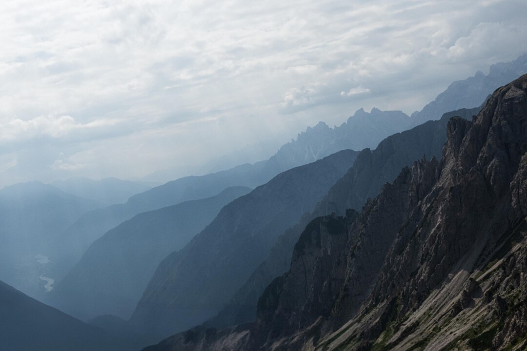 Misty Layers of the Dolomites - Ethereal Mountain Range Fine Art Print ...