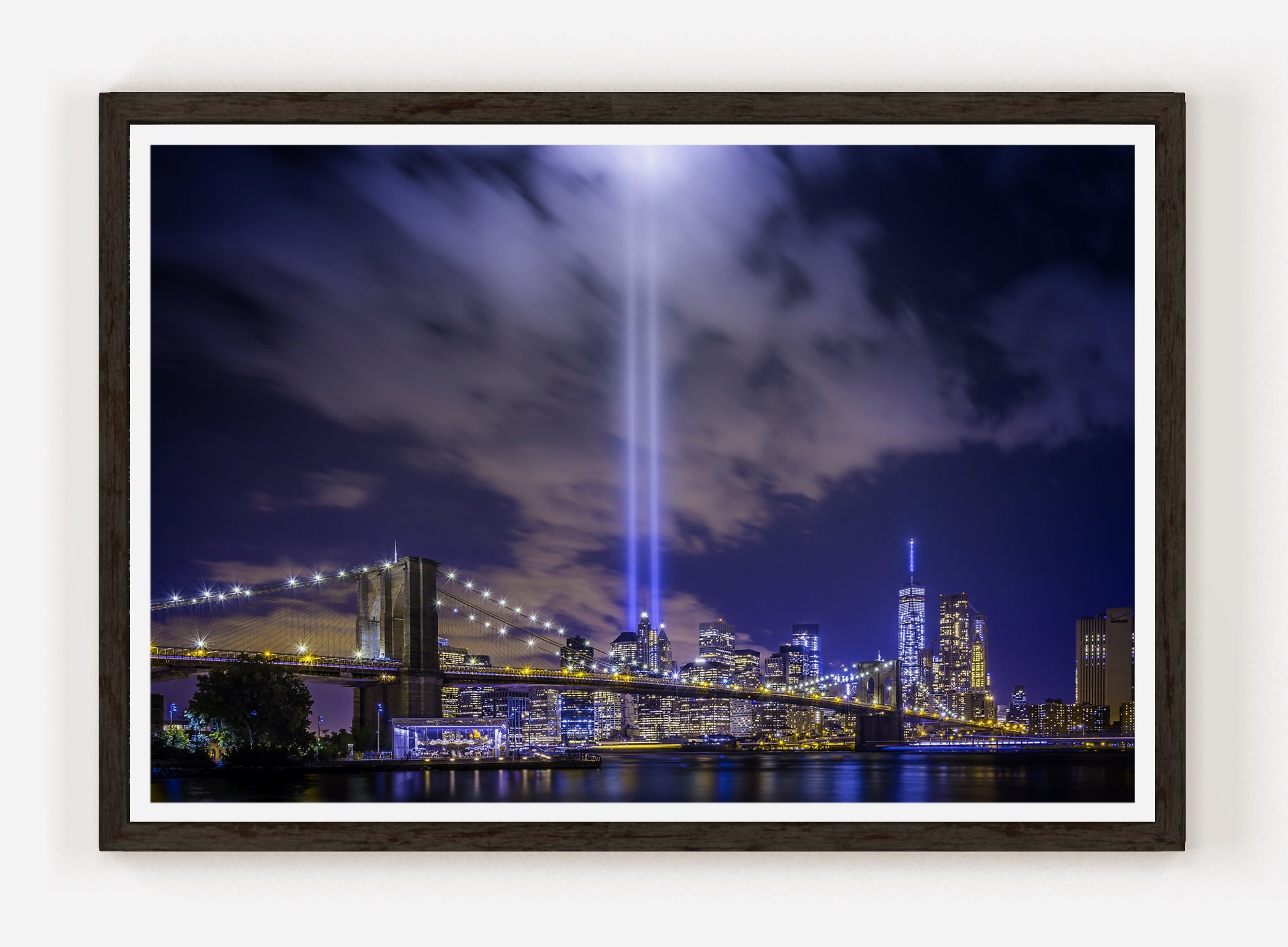 9/11 Tribute in Light "never Forget" Fine Art Photo Print | Photography ...