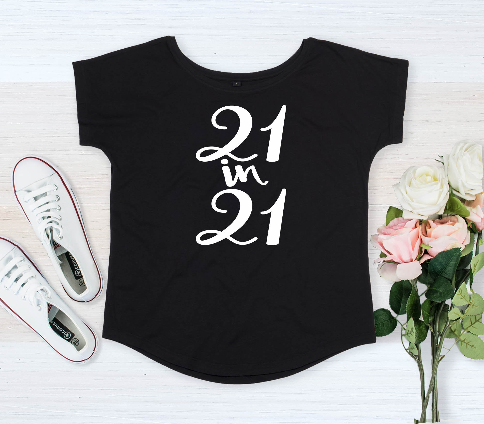 21st Birthday T Shirt 21st Birthday Gift for Her 21 in 21 | Etsy