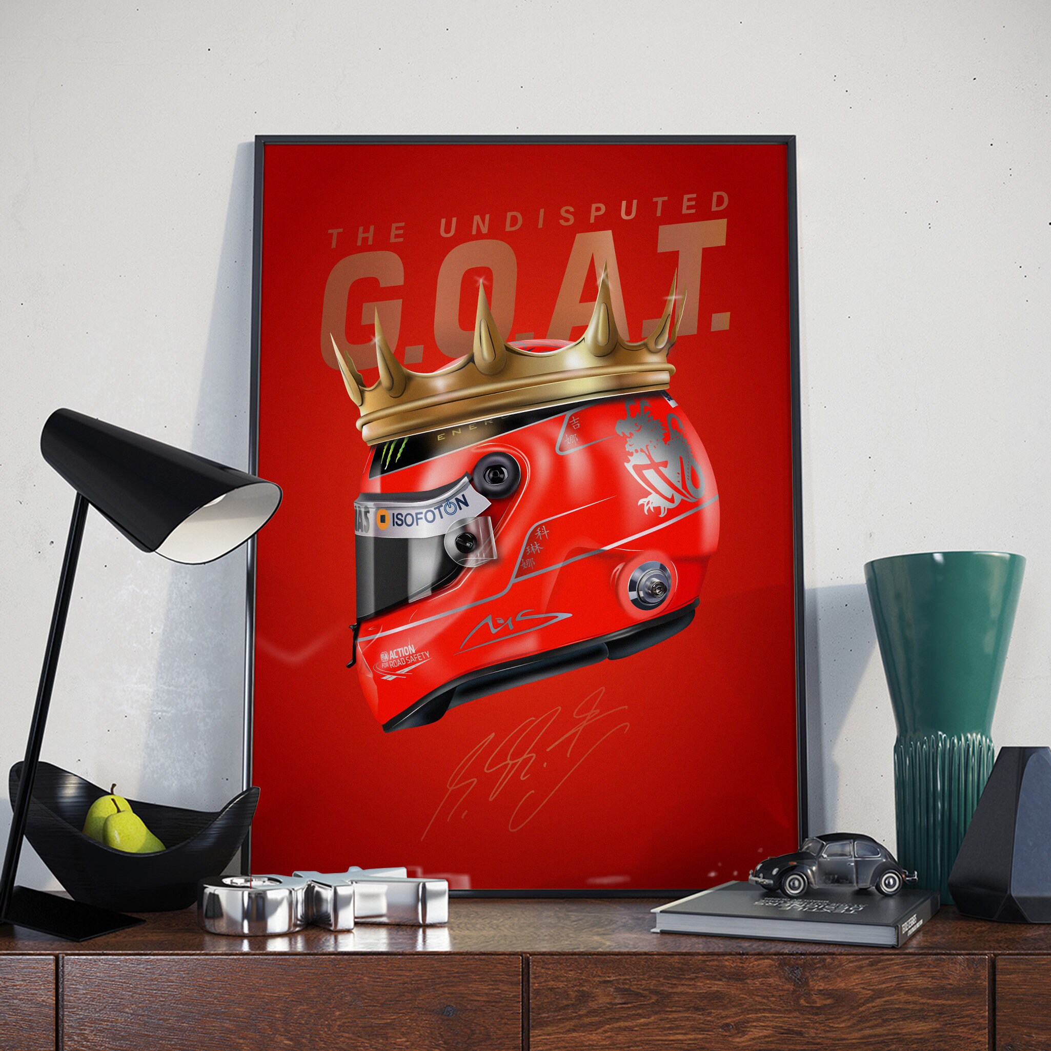 Michael Schumacher the F1 GOAT I the King I Ferrari Mercedes - Etsy