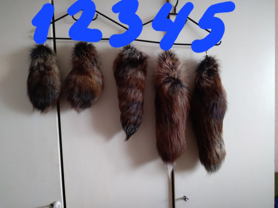 Fur Keychains Real Fox Tails Brown Tail Keychain Tails the Fox ...