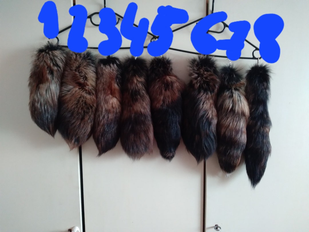 Fur Keychains Real Fox Tails Brown Tail Keychain Tails the Fox ...