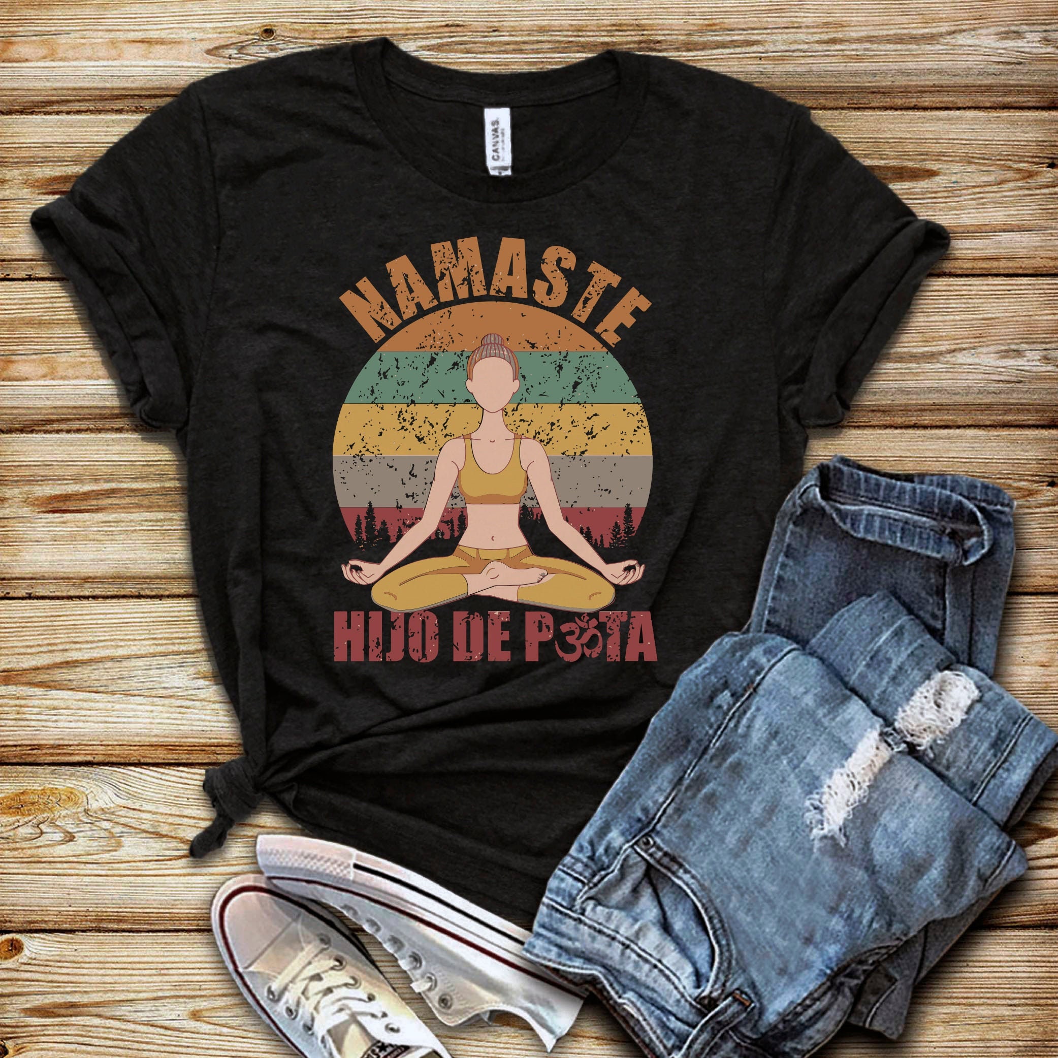 Namaste Mother SVG Mother Fucker PNG Funny Yoga Gift Idea Humor Print ...