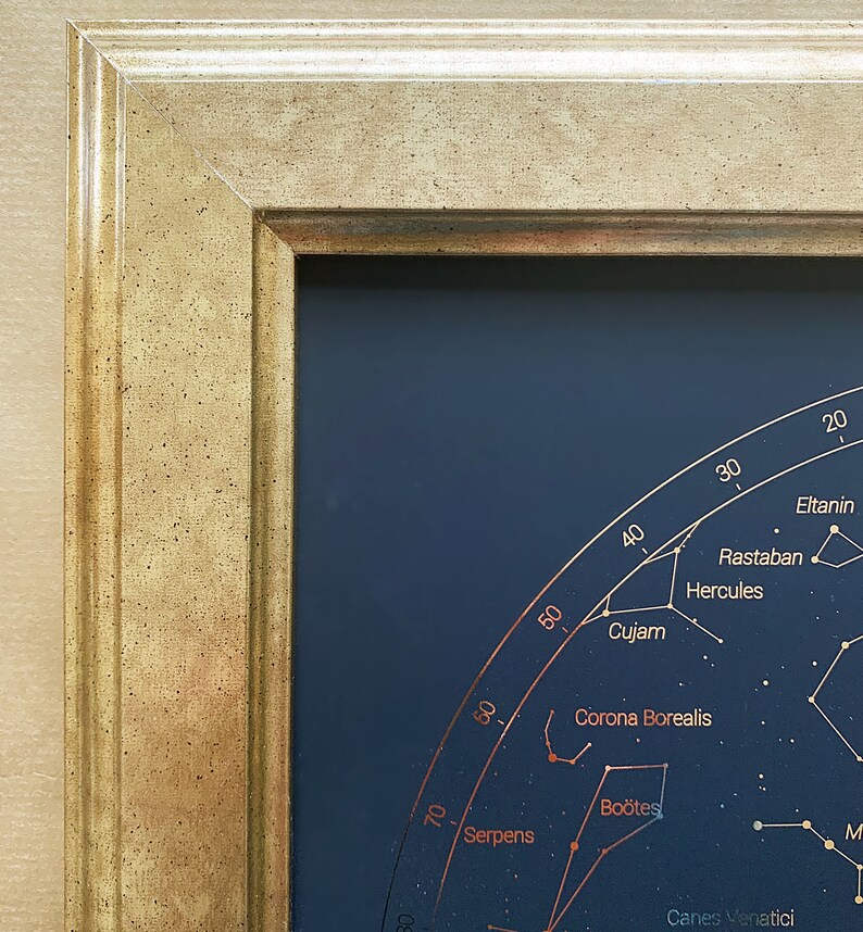 Luxury Birthday Star Map Custom Wall Art Star Map With - Etsy