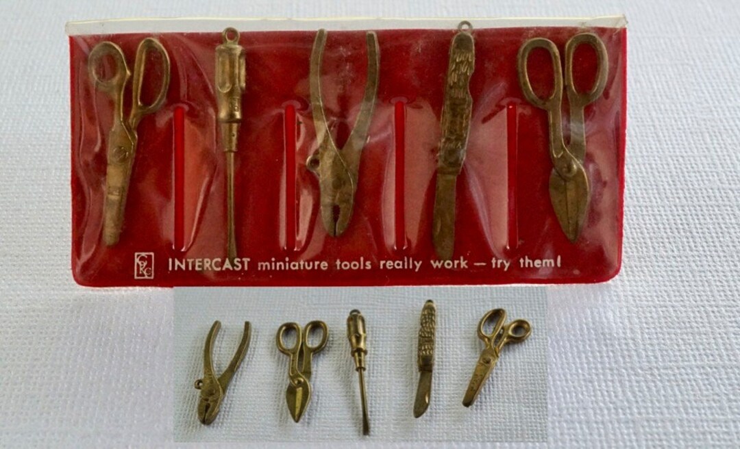 Vintage Miniature Tool Set INTERCAST Mini Tool Charms in - Etsy