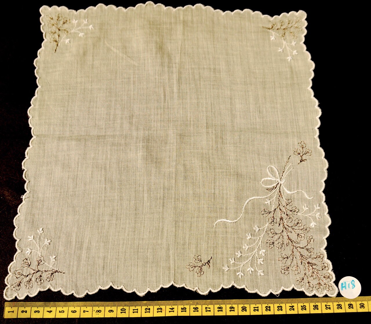 Vintage Yellow Hanky Pale Lemon Semi Sheer Handkerchief With - Etsy