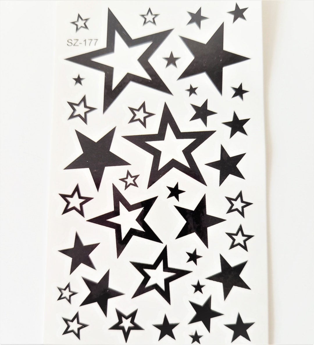 Temporary Tattoo, Star Pattern - Etsy