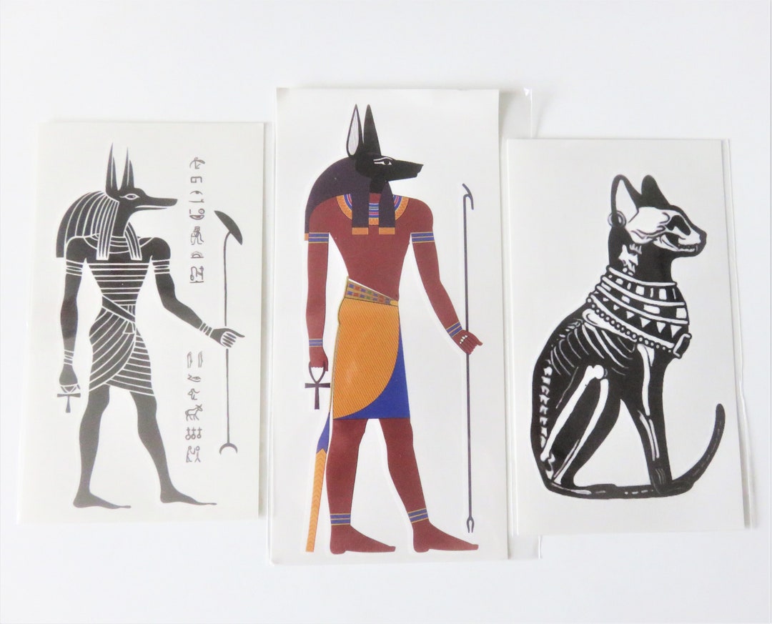 Temporary Ephemeral Tattoo, Egypt, Egyptian Deities - Etsy