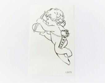 Cupid Temporary Fake Tattoo Sticker set of 2 - Etsy