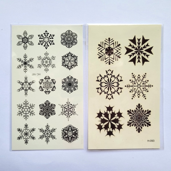 Snowflake Tattoo - Etsy