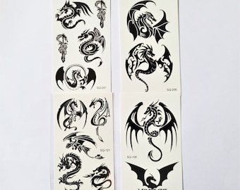Dragon Waterproof Temporary Tattoo - Etsy