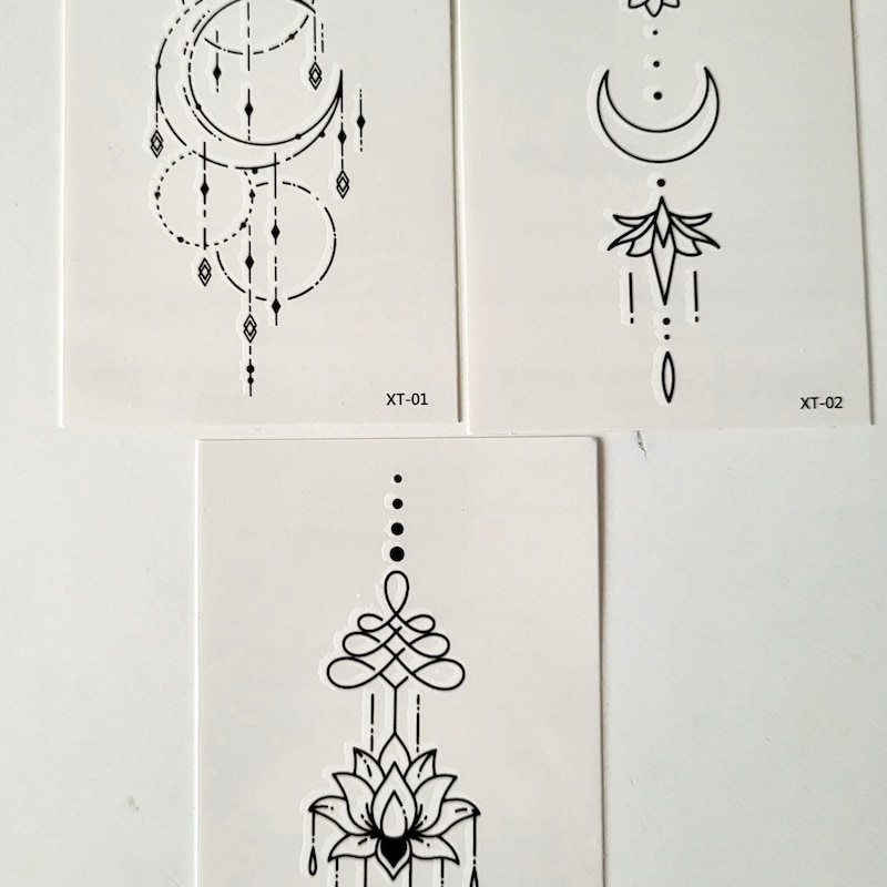 Semi temporary tattoos - Etsy España