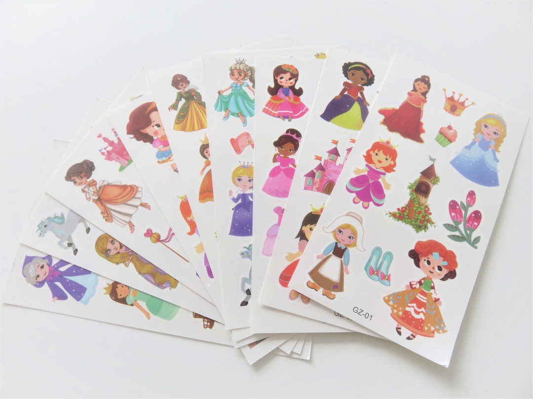 Temporary Tattoo for Children, Girls, Princesses, 10 Models to Choose ...