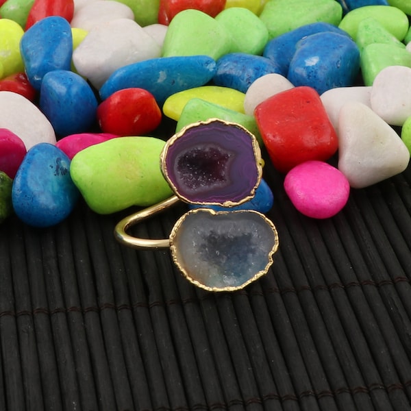Geode Ring - Etsy