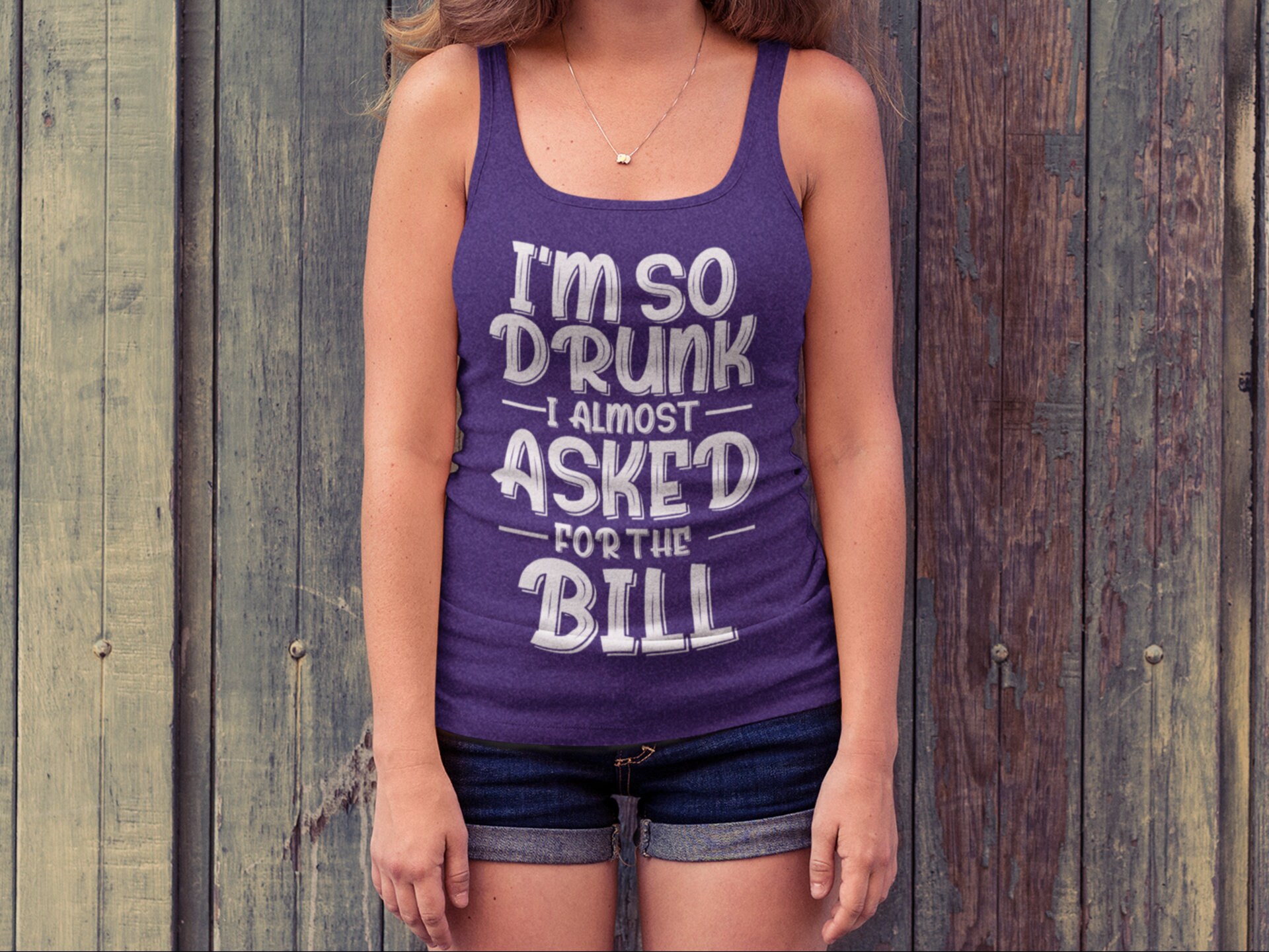 Women's Funny Tank Top: I'm so Drunk I Almost Asked for the Bill - Etsy