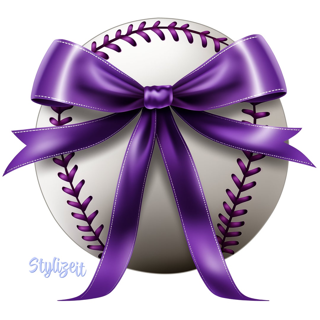 Purple Coquette Softball PNG | Game Day PNG | Sublimation Designs ...