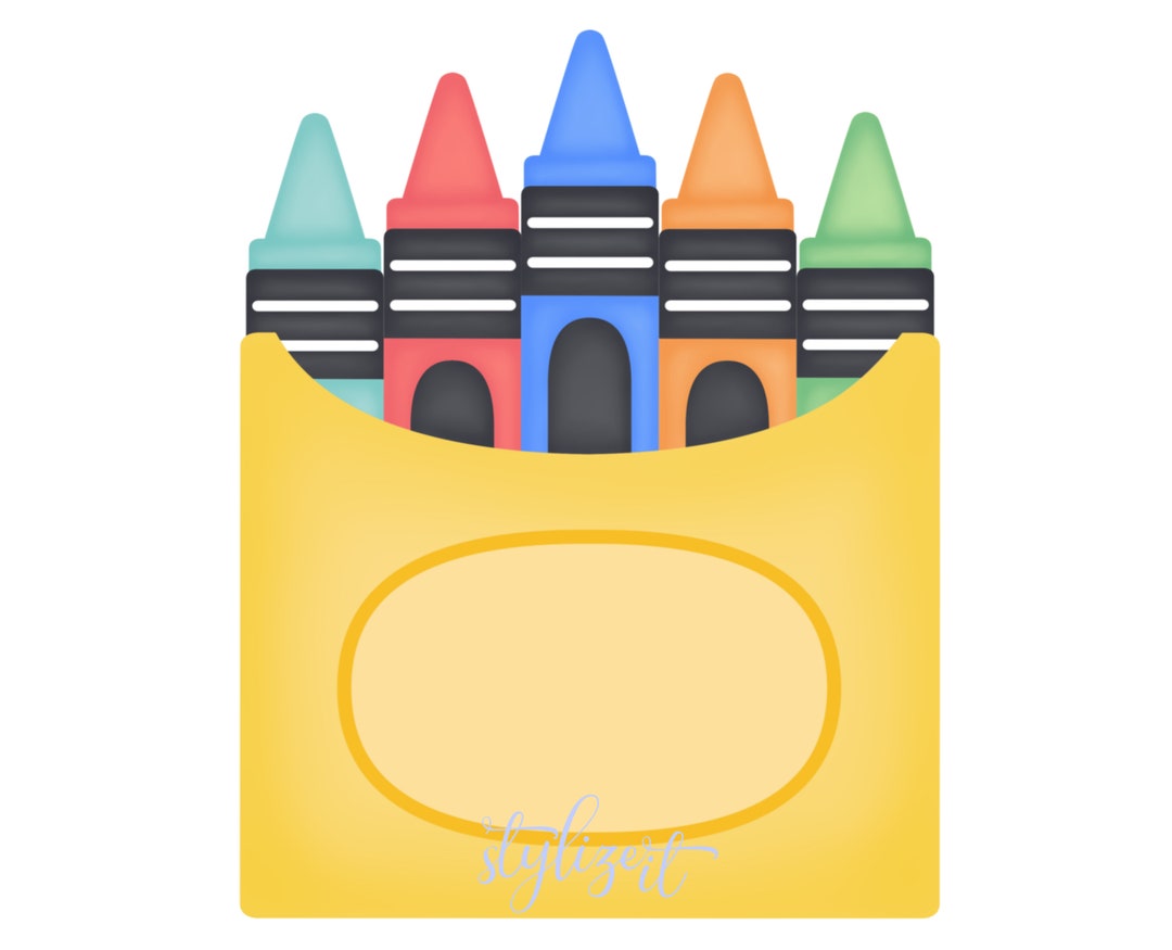 Kids Crayon Box PNG Back to School PNG Sublimation Designs Downloads ...
