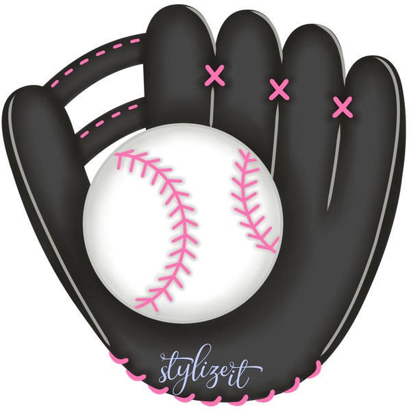 Pink Baseball Clipart - Etsy