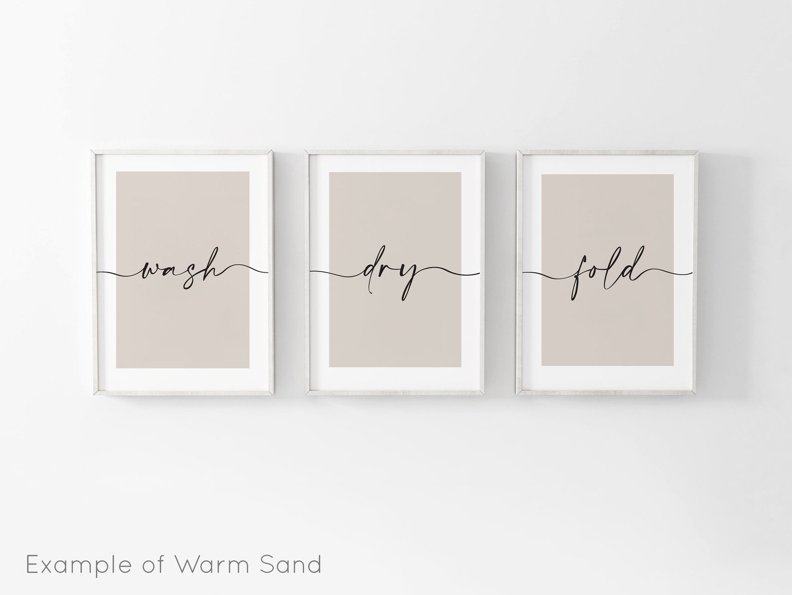 Laundry Room Prints, Wash Dry Fold, Set of 3, Kitchen Wall Art, Utility ...