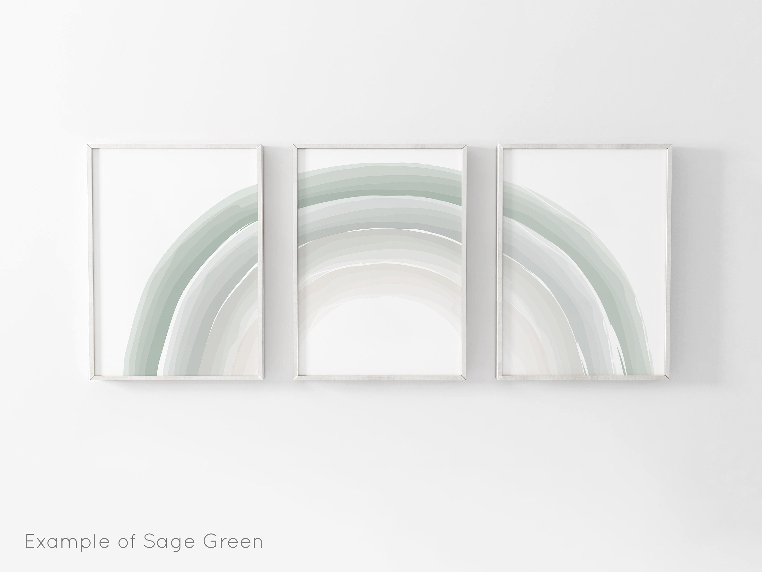Gender Neutral Rainbow Prints Set of 3 Nursery Prints | Etsy