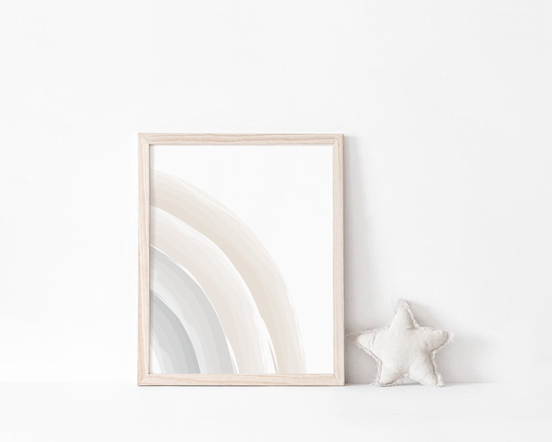 Gender Neutral Rainbow Prints Set of 3 Nursery Prints | Etsy