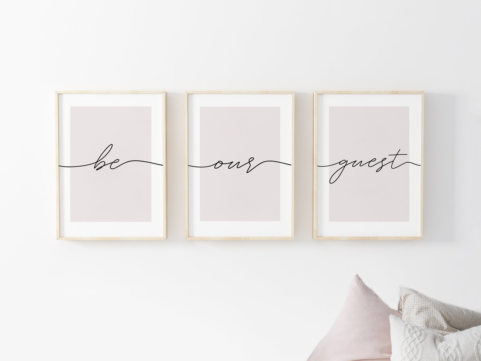 Be Our Guest Prints, Set of 3, Guest Bedroom Wall Art, Bedroom Prints ...