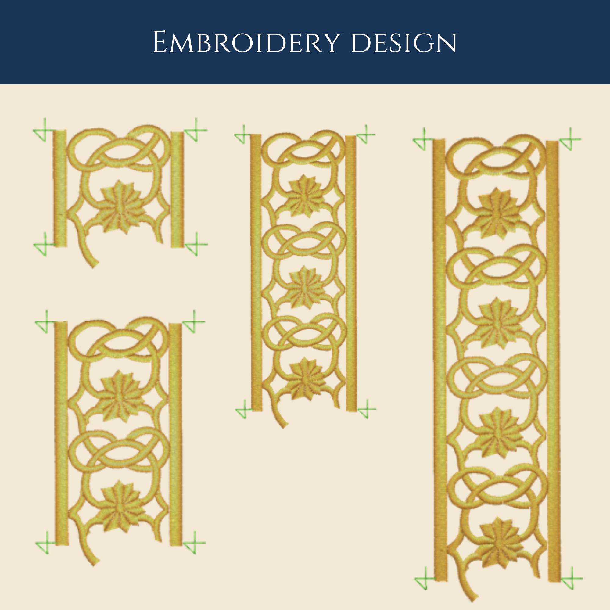 Border Design From the 16th Century. Machine Embroidery Design ...