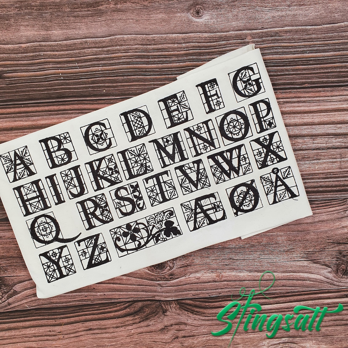 Tudor Historical Font for Machine Embroidery From the 16th Century ...