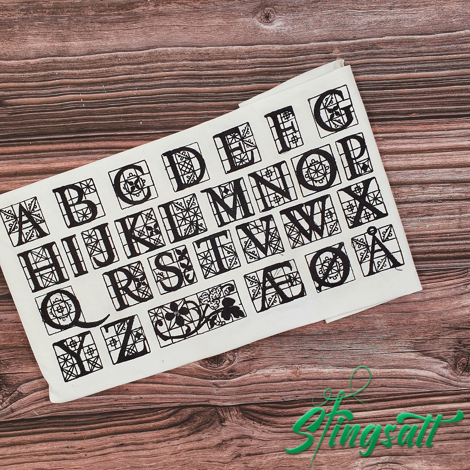 Tudor Historical Font for Machine Embroidery From the 16th Century ...
