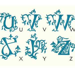 Storybook Fairytale Font. Edwardian Embroidery Lettering. Historical ...