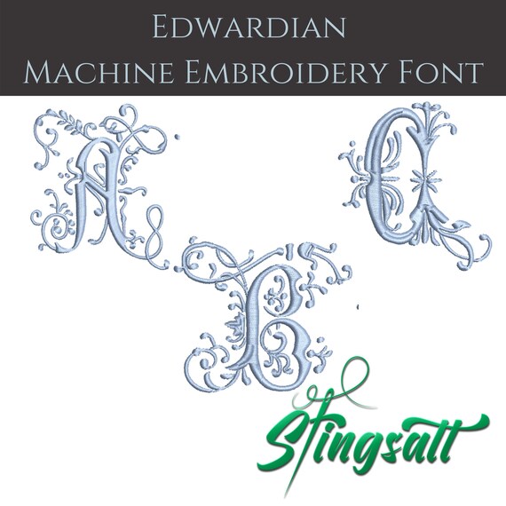 Embroidery Sewing & Fiber Sewing & Needlecraft Victorian Lettering ...