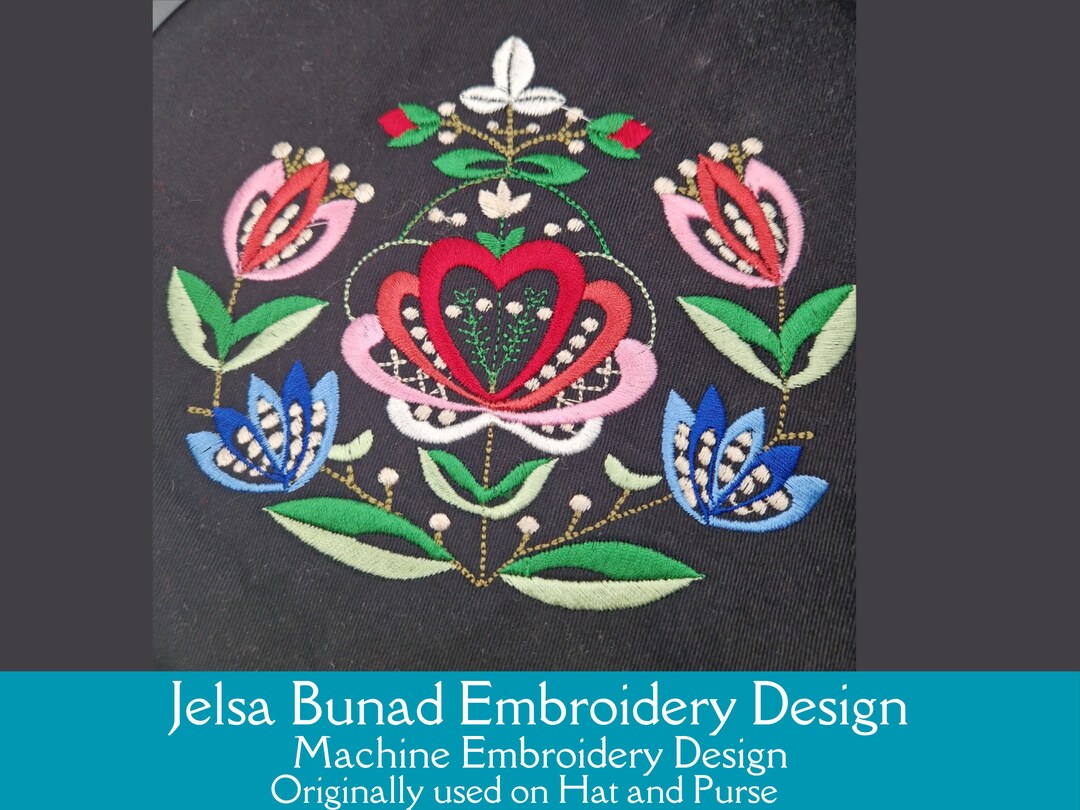Jelsa Bunad Embroidery Design Folk Costume From Norway and Scandinavia 18th Century for Machine ...
