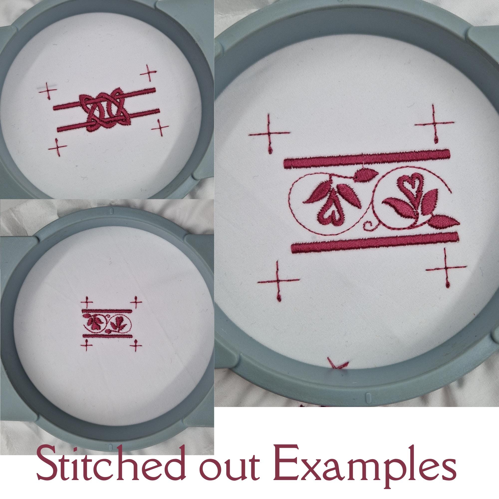 2 Edwardian Borders. Machine Embroidery Design. Continuous Border ...