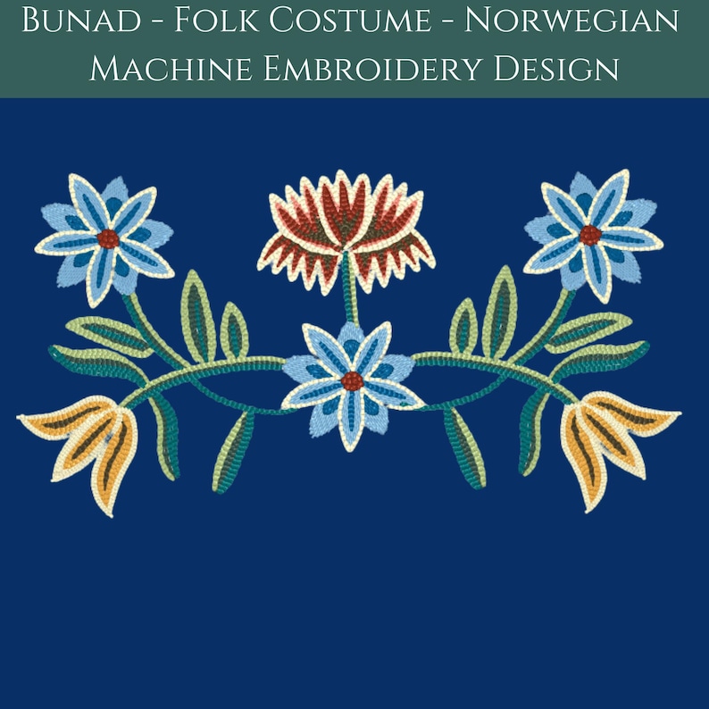 Bunad Embroidery Design - Folk Costume From Norway and Scandinavia ...
