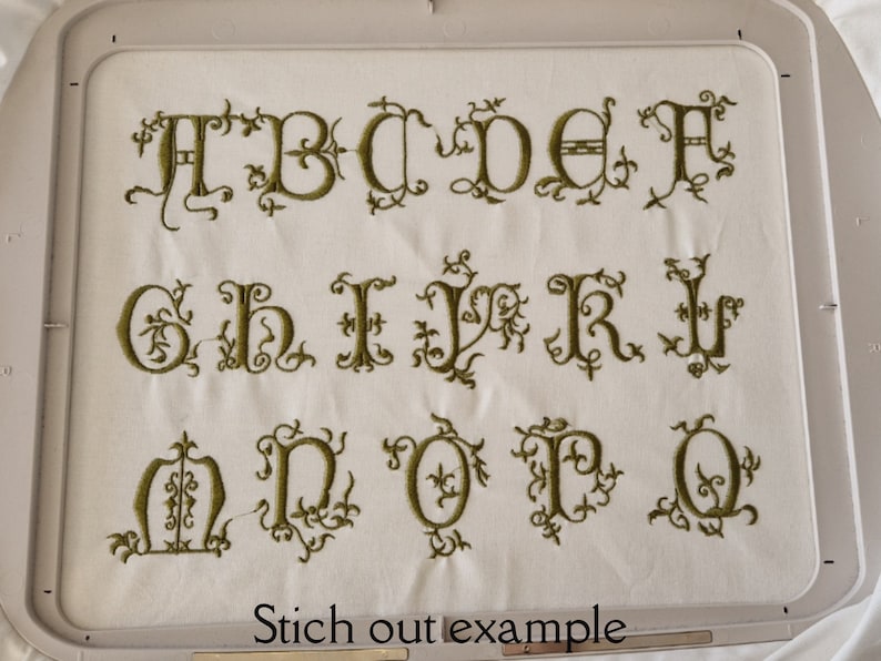 Storybook Fairytale Font. Edwardian Embroidery Lettering. Historical ...