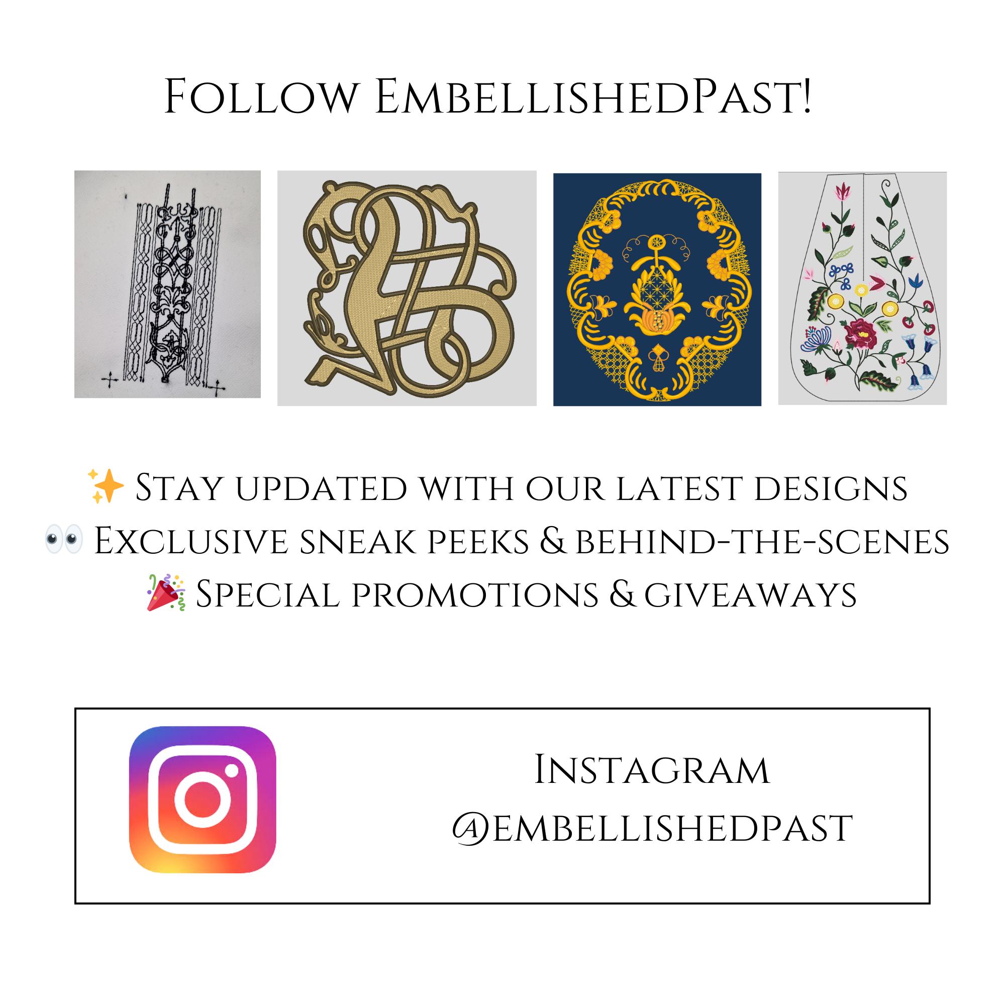 Tudor Machine Embroidery Design. Continuous Border Design. Medieval ...