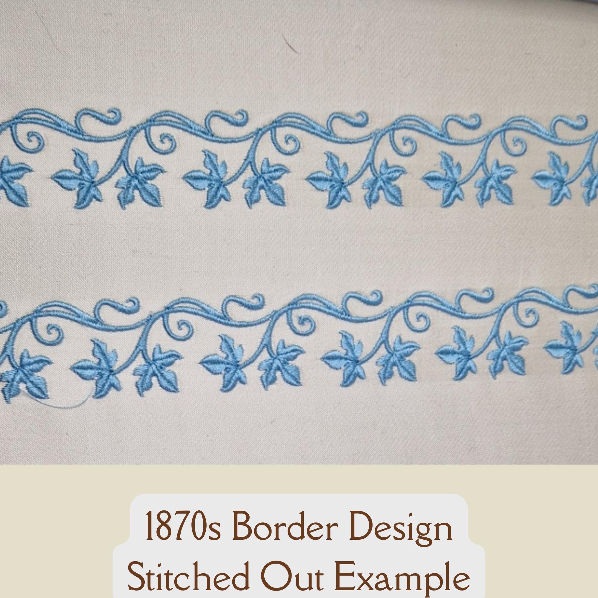 Border Design From 1870s. Machine Embroidery Design. Continuous Border ...