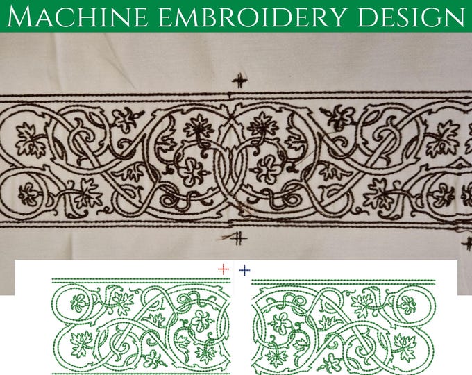 Border Design From the 16th Century. Machine Embroidery Design ...