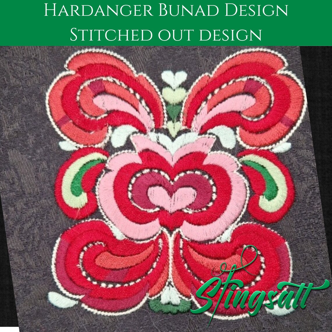 Hardanger Bunad Embroidery Design Folk Costume From Norway - Etsy