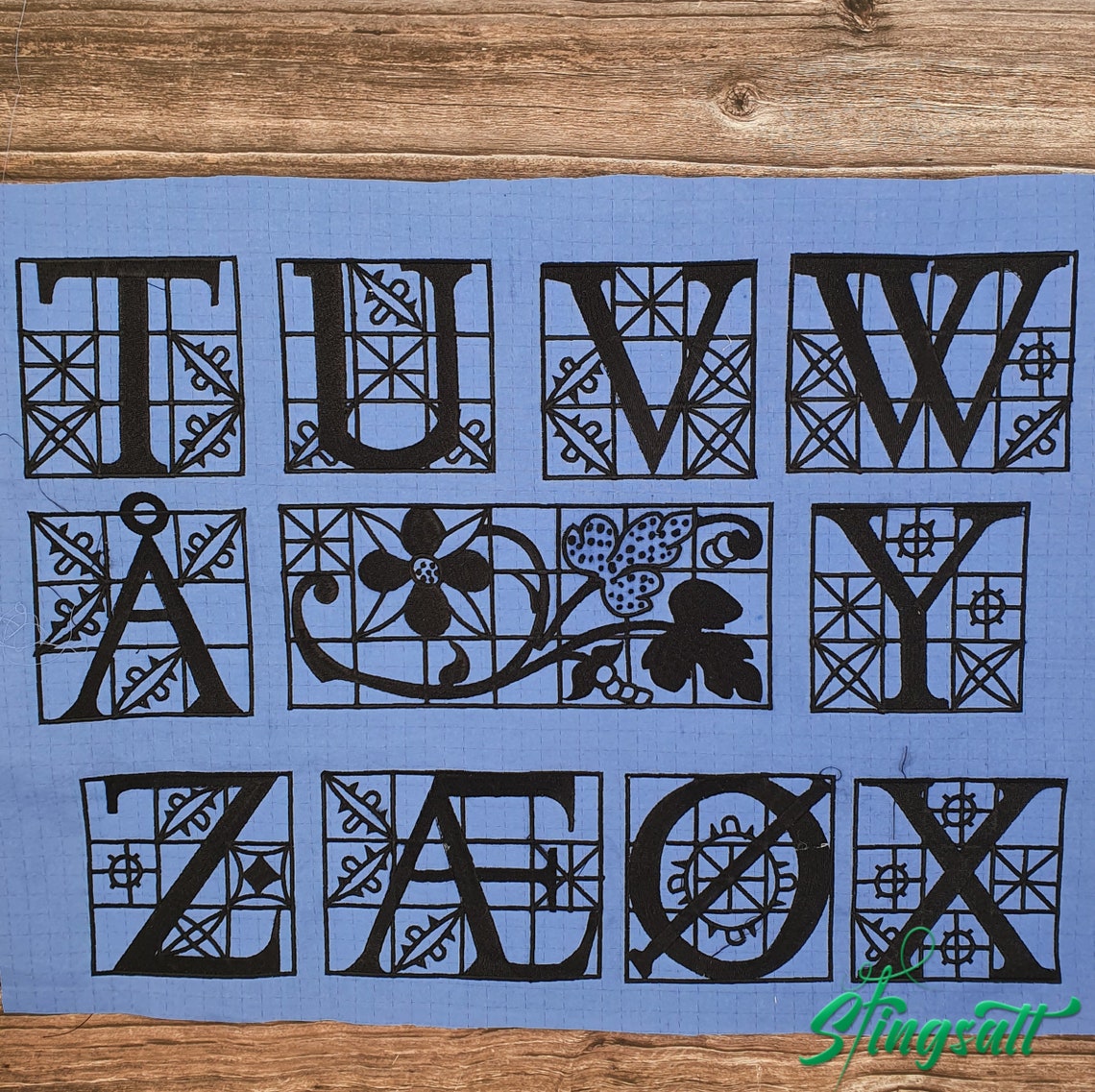 Tudor Historical Font for Machine Embroidery From the 16th Century ...