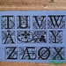 Tudor Historical Font for Machine Embroidery From the 16th Century ...