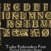Tudor Historical Font for Machine Embroidery From the 16th Century ...