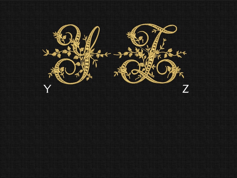 Edwardian Embroidery Letters. Complete Alphabet. Historical Machine ...