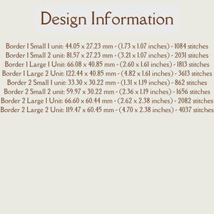 2 Edwardian Borders. Machine Embroidery Design. Continuous Border ...