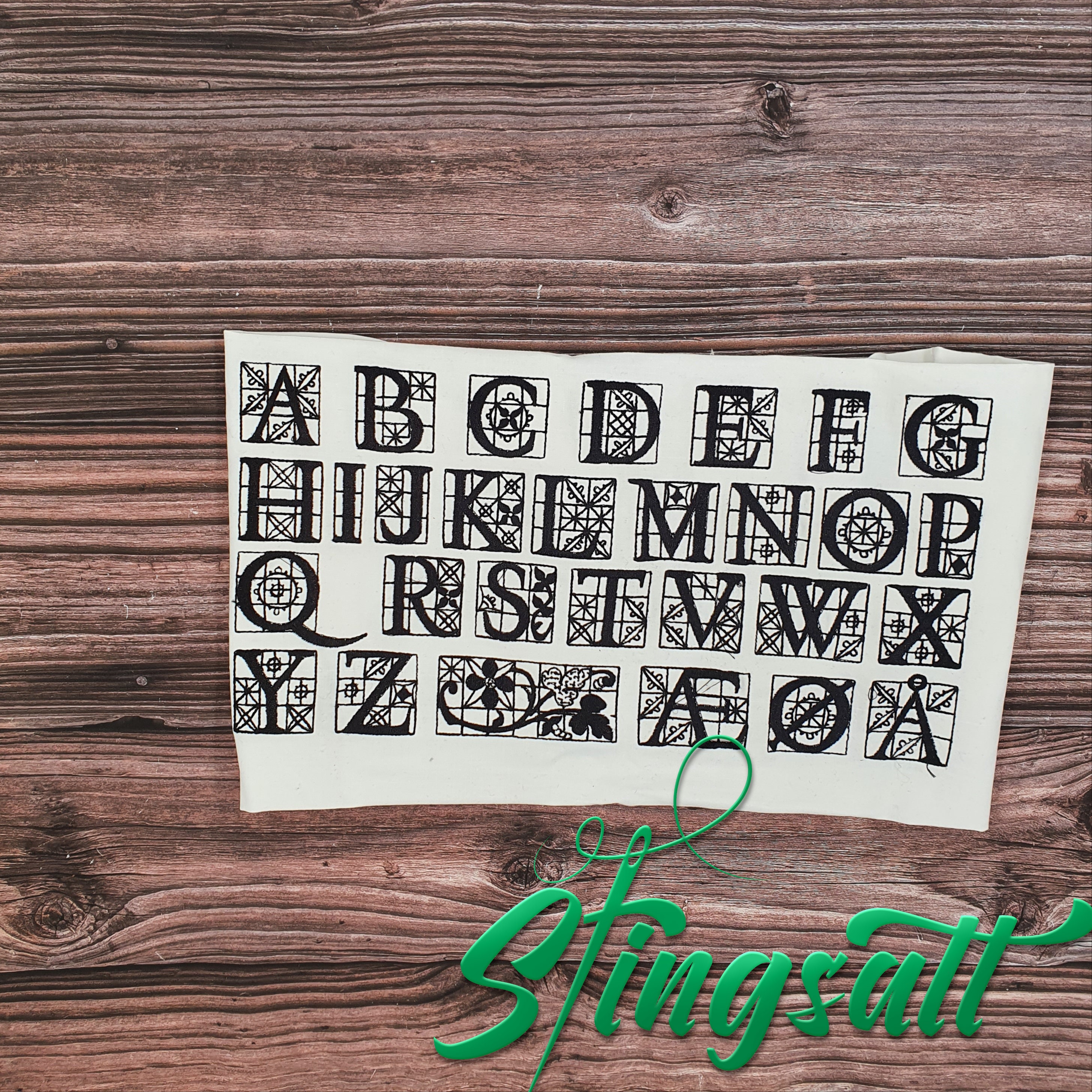 Tudor Historical Font for Machine Embroidery From the 16th Century ...