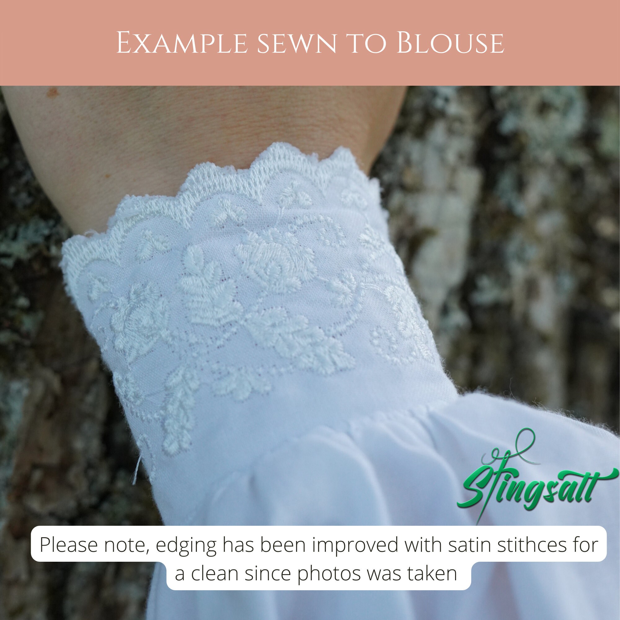 Victorian Cuff Embroidery. Historical Machine Embroidery for - Etsy