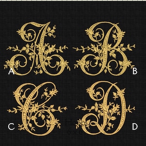 Edwardian Embroidery Letters. Complete Alphabet. Historical Machine ...