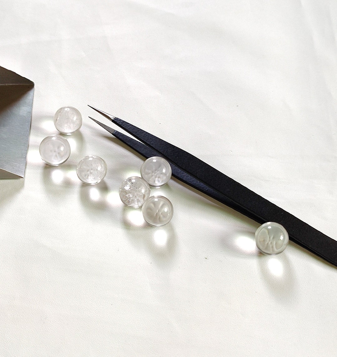 3pcs From Same Lot High Quality Clear Quartz Spheres Natural See ...