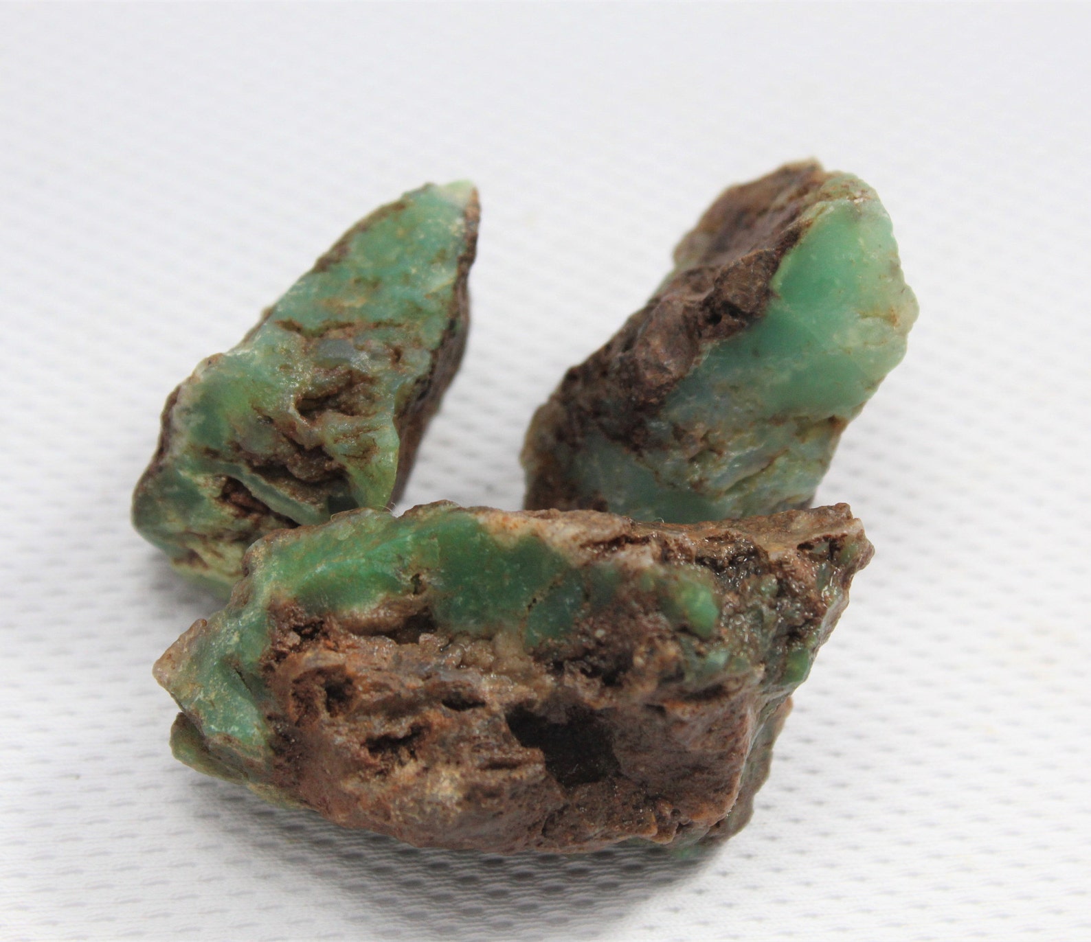 3Pcs Lot Rare Raw Chrysoprase stone Green Chrysoprase Natural | Etsy